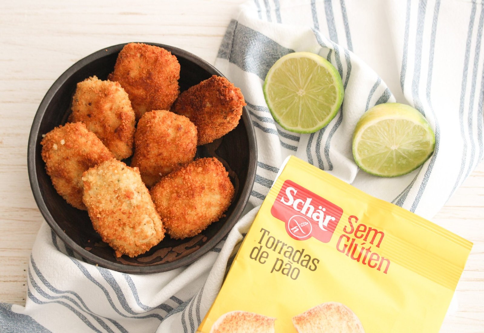 Nuggets caseiro de Frango sem glúten - Vida Plena e Bem-Estar